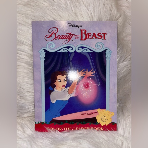 Disney | Other | Vintage 996 Disney Beauty And The Beast Color The ...